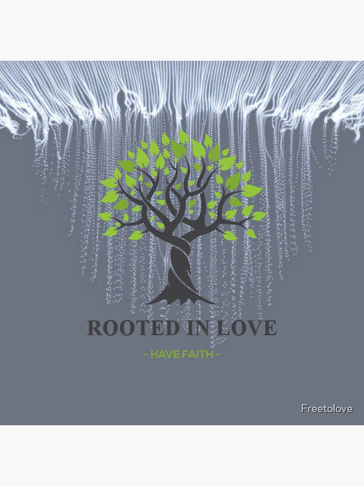"Rooted in love" Sticker by Freetolove | Redbubble