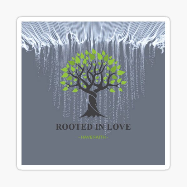 "Rooted in love" Sticker by Freetolove | Redbubble