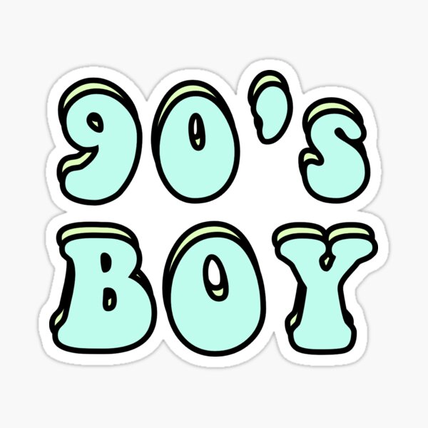 "90's boy, 90s boy, 90s culture, 1990s" Sticker for Sale by avit1 ...