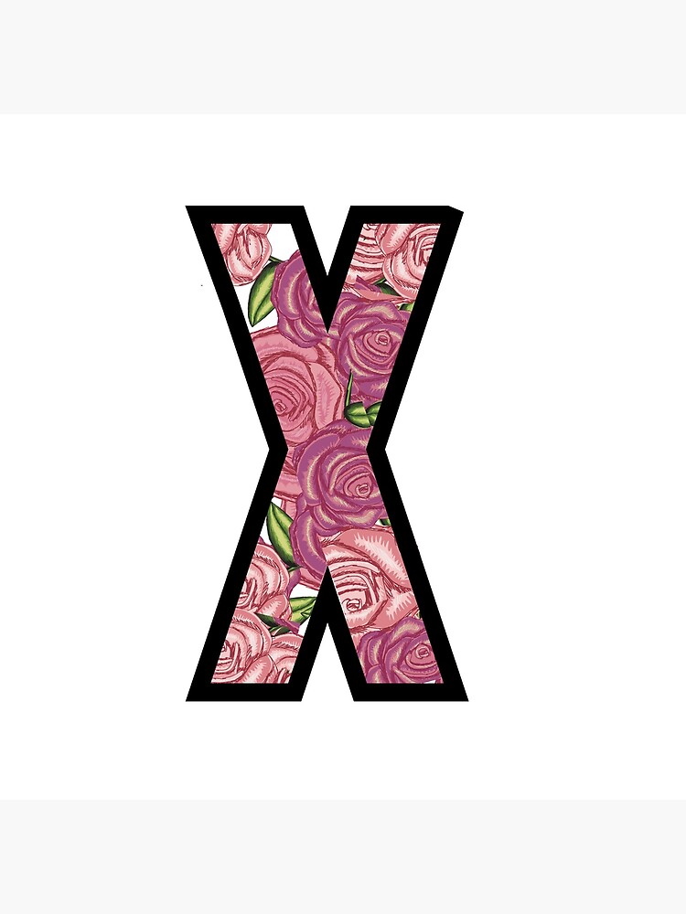 "Pretty Vintage Rose Letters - The letter X" Poster by Pandoras-Boxx ...