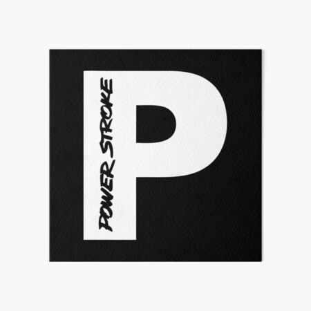 "powerstroke logo" Art Board Print by kentod428 | Redbubble