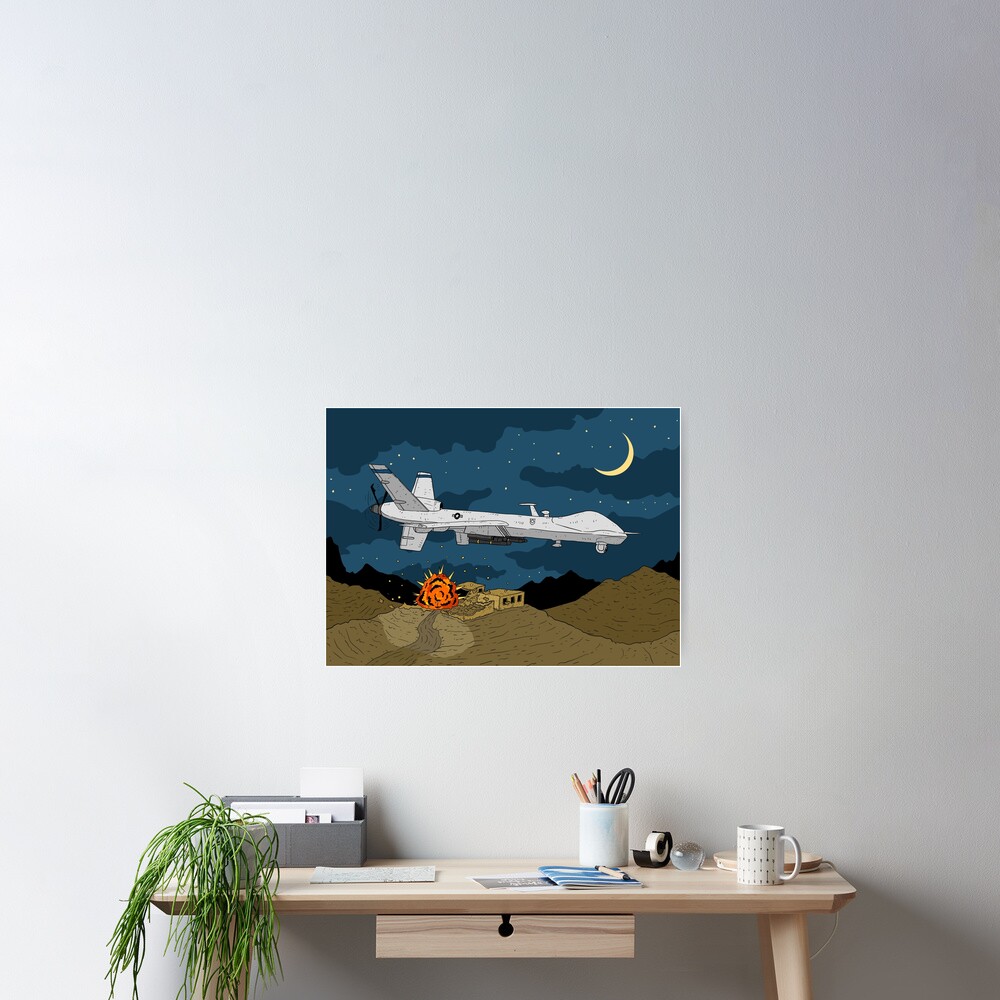 "air force drone strike. " Poster by jjartanddrawing | Redbubble