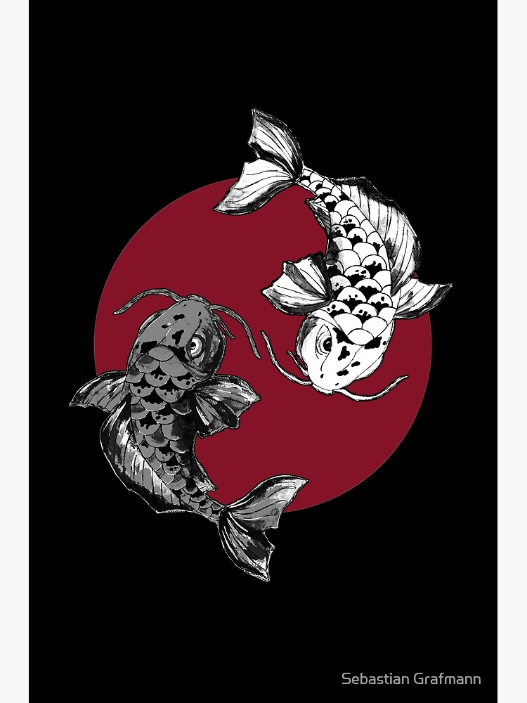 "Japanese Koi Fish Circle" Poster for Sale by Sebastian Grafmann ...