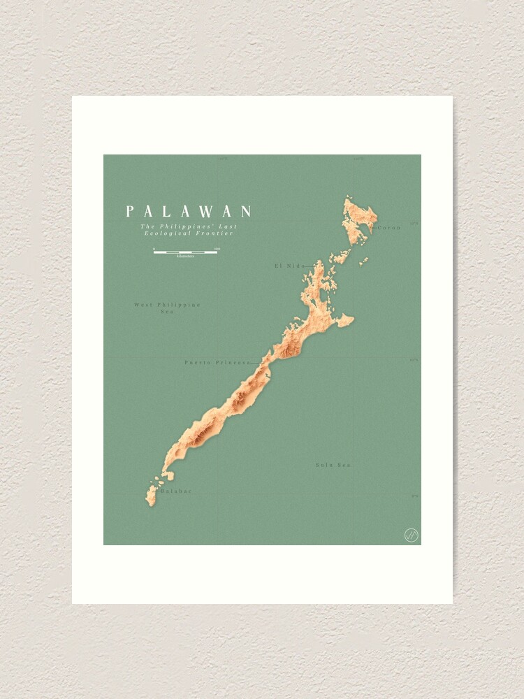 "Palawan Relief Map " Art Print for Sale by HannahAsetre | Redbubble