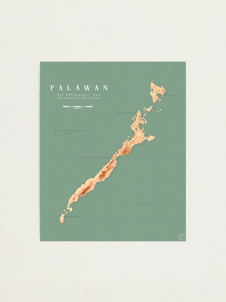 "Palawan Relief Map " Photographic Print for Sale by HannahAsetre ...