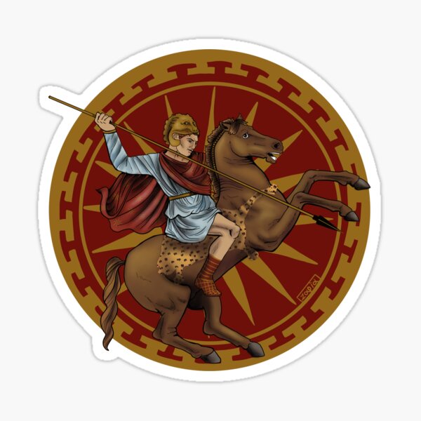 "Alexander the Great" Sticker by ArchaeoArtist | Redbubble