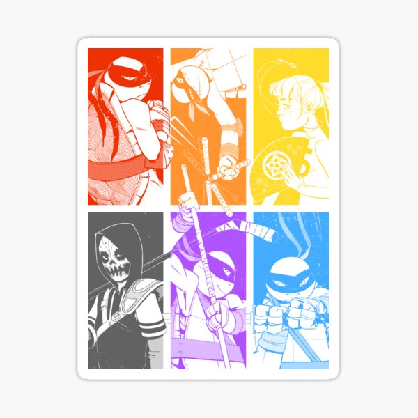 "TMNT Colors" Sticker for Sale by WinterHeath | Redbubble