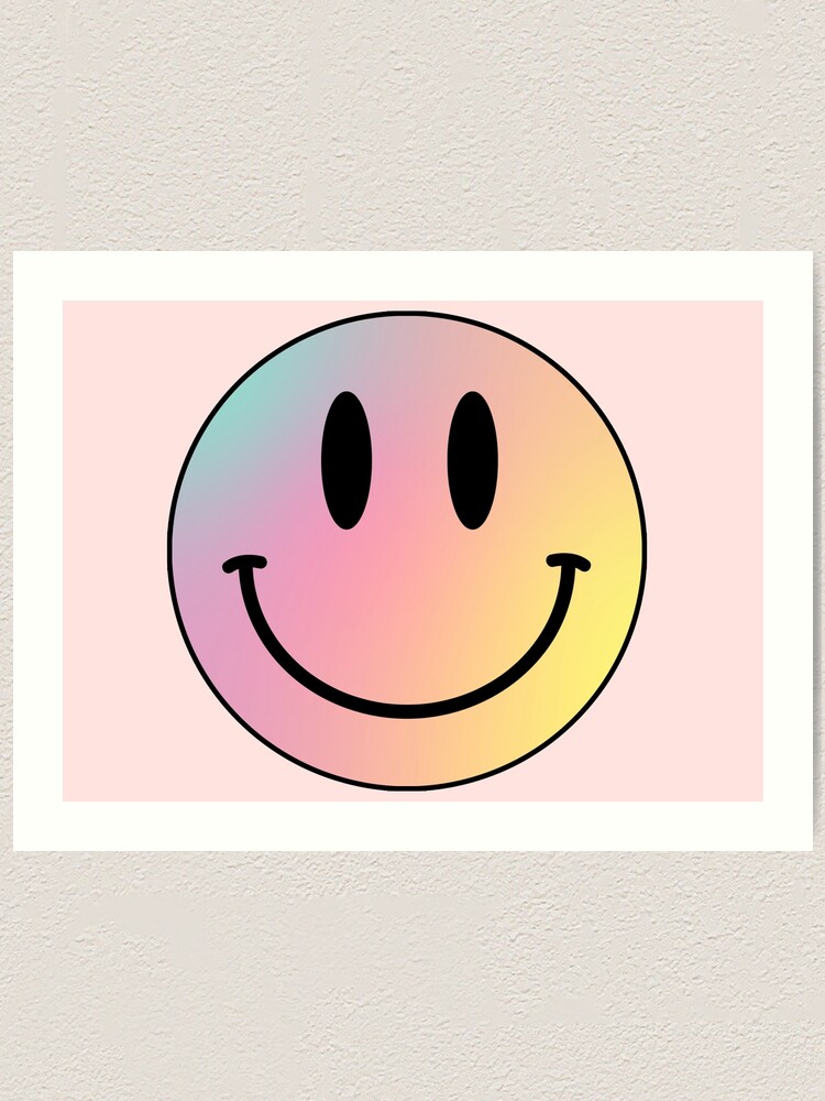"pastel smiley face :)" Art Print for Sale by cedougherty | Redbubble