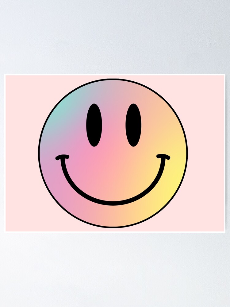 "pastel smiley face :)" Poster for Sale by Claire Dougherty | Redbubble