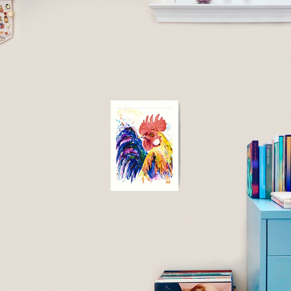 "Ricky Rooster" Art Print for Sale by carriemckenzie | Redbubble