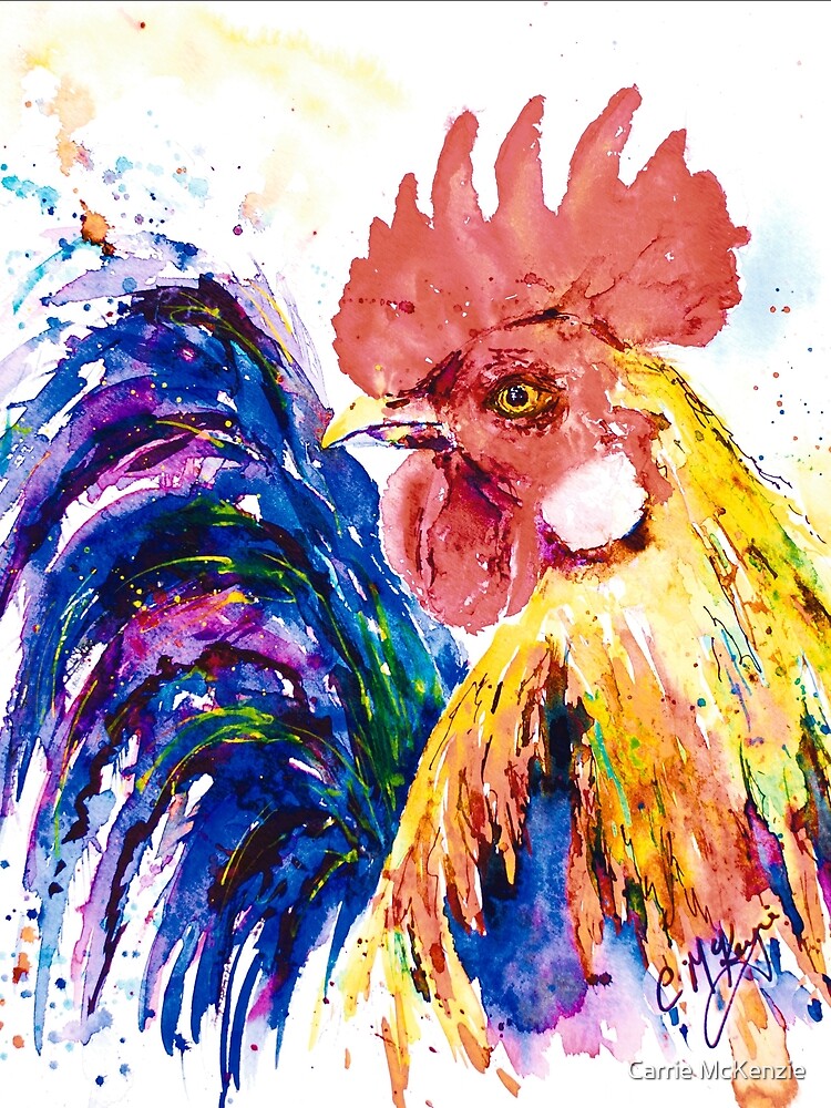 "Ricky Rooster" Art Print for Sale by carriemckenzie | Redbubble