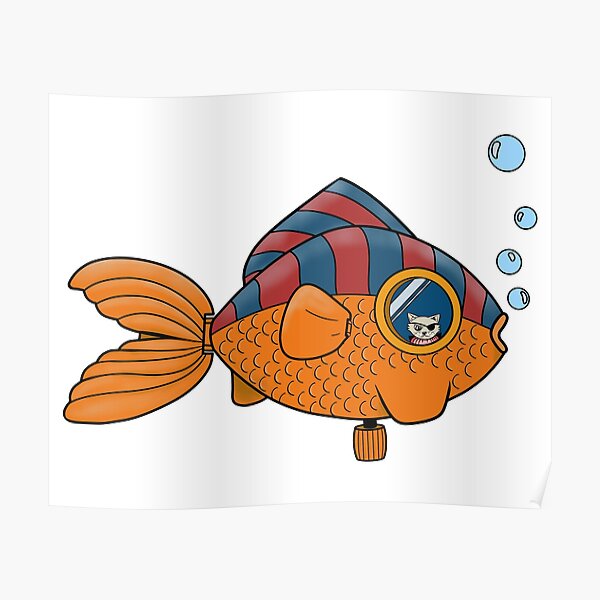 "Fishy Submarine Is Sus" Poster by JimiMonstro | Redbubble
