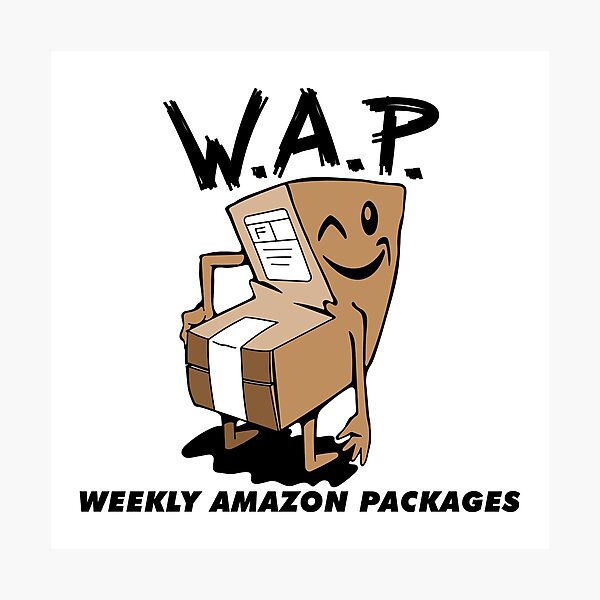 Wap Weekly Amazon Packages Cartoon Meme Photographic Print By 8liontv