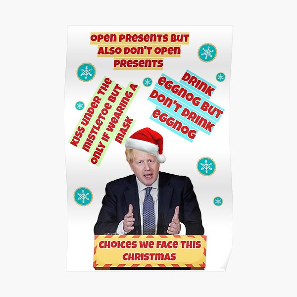"Boris Christmas cards & gifts, Boris Johnson Christmas advice, Choices ...
