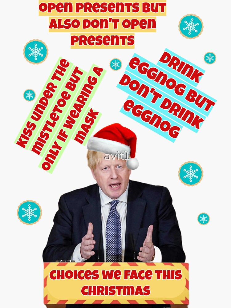 "Boris Christmas cards & gifts, Boris Johnson Christmas advice, Choices ...
