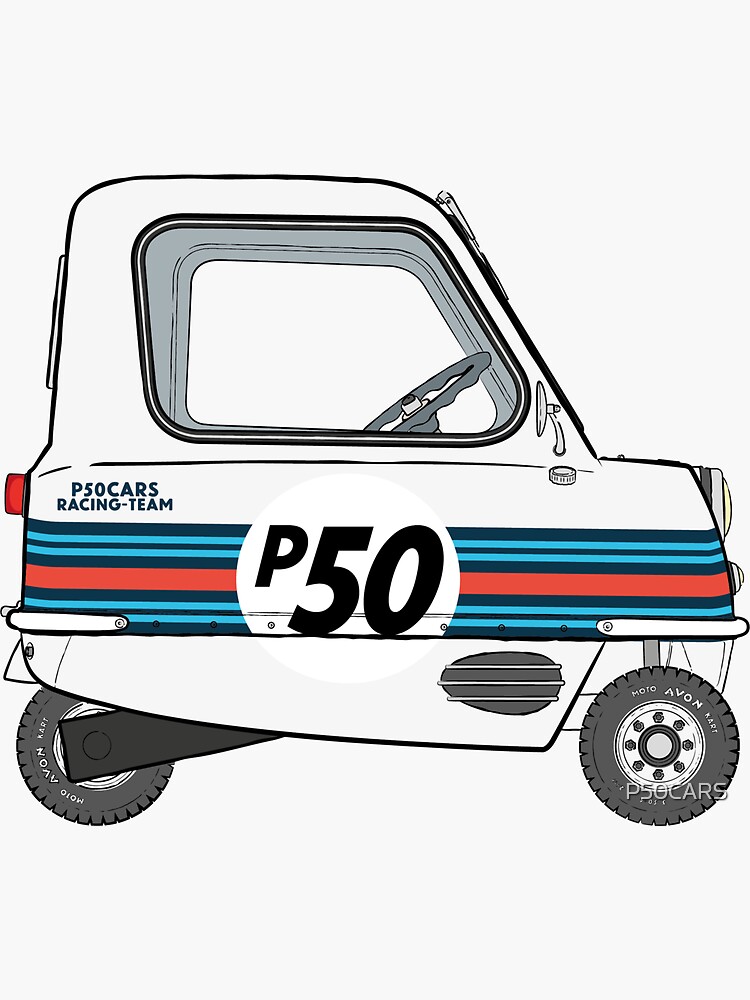 "Racing Peel P50 Martini colors by P50CARS.com" Sticker for Sale by ...