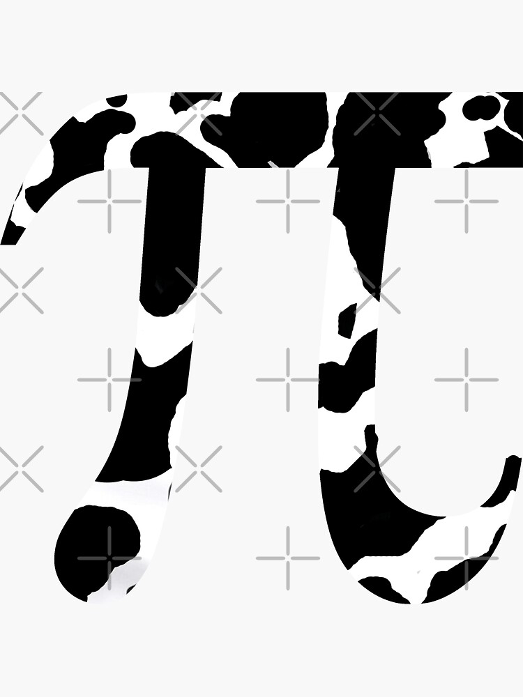 "Cow Pi" Sticker for Sale by ScottSherwood | Redbubble