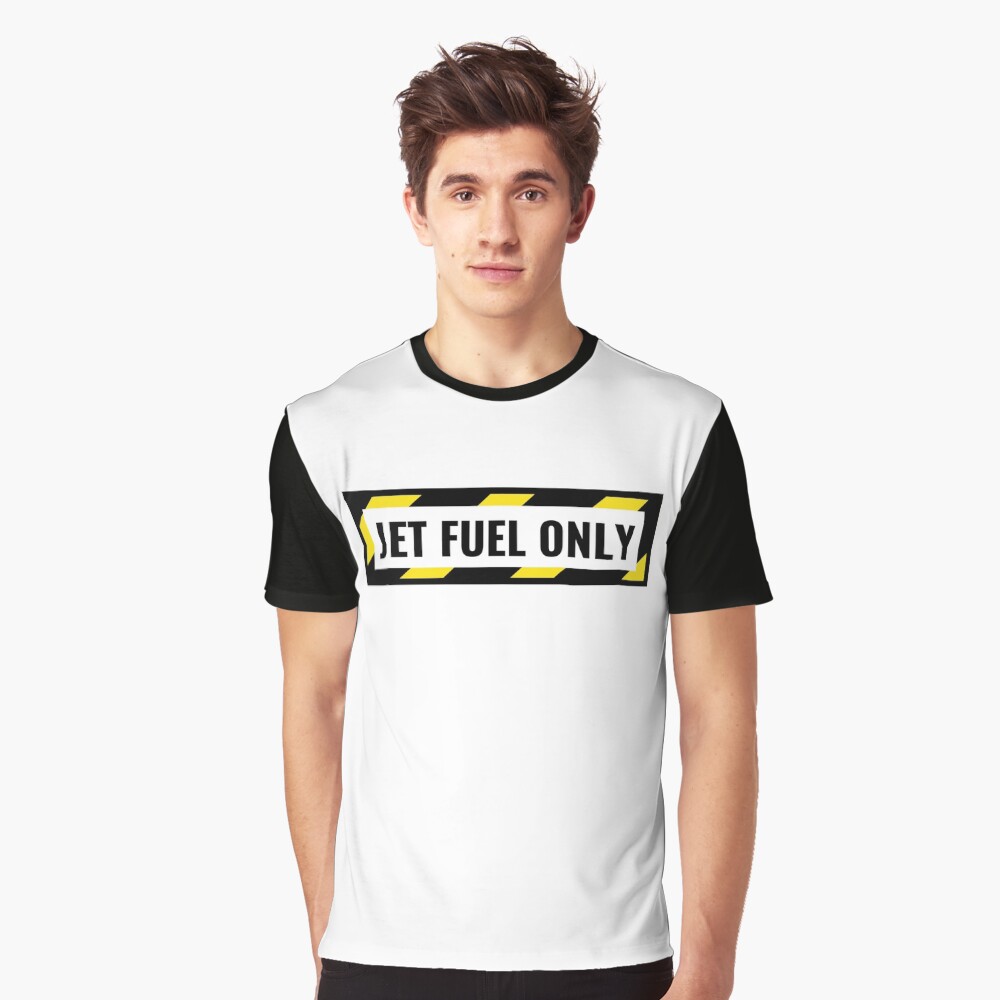"Jet Fuel Only" Sticker for Sale by AviationTees | Redbubble