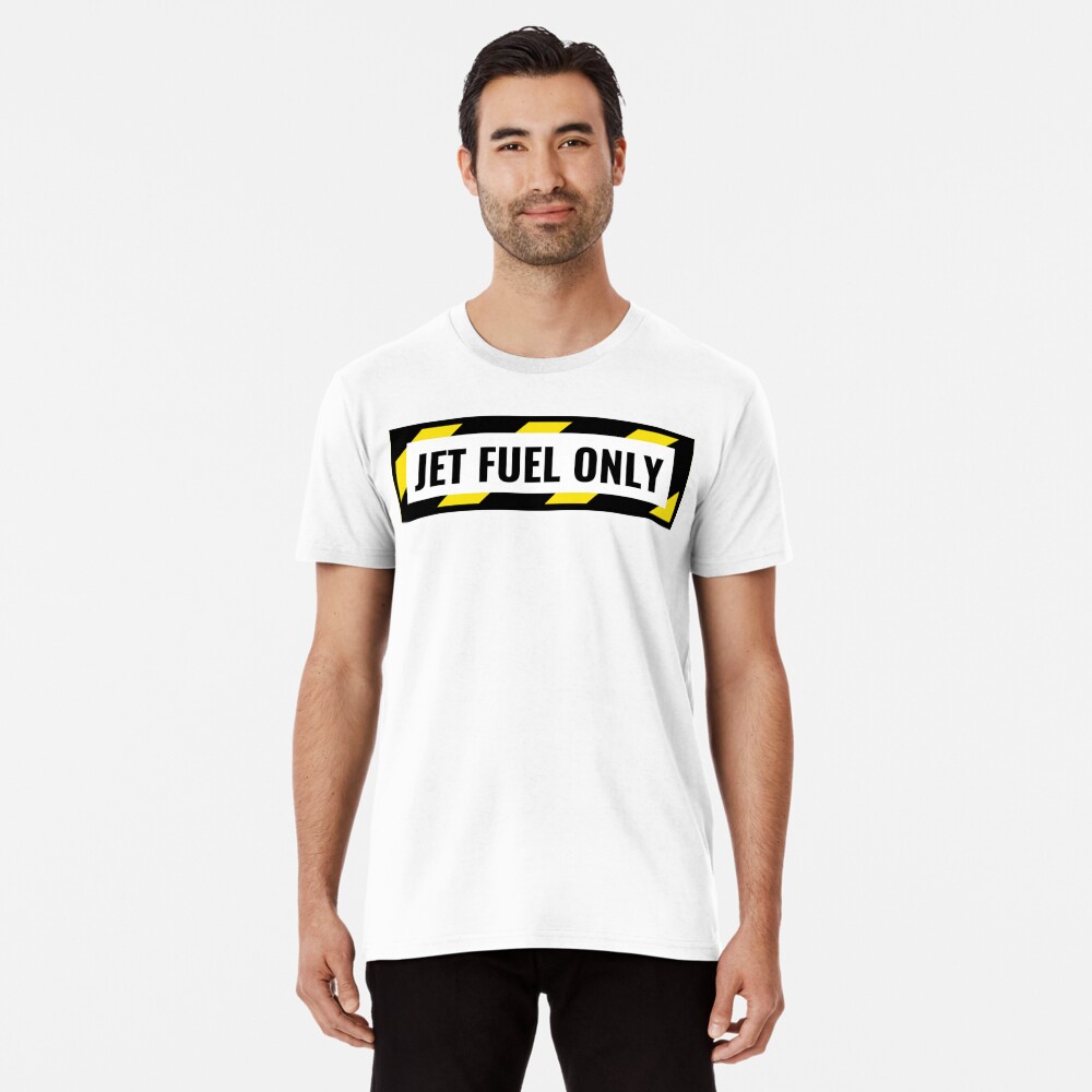 "Jet Fuel Only" Sticker for Sale by AviationTees | Redbubble