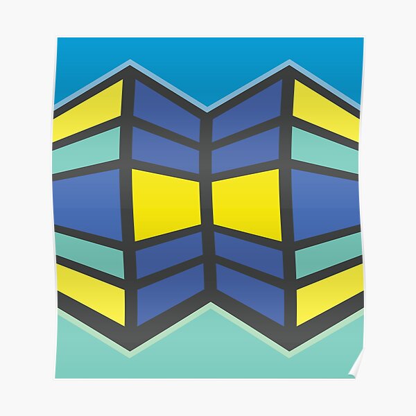 "Modern Architecture Colorful Abstract Building" Poster for Sale by ...