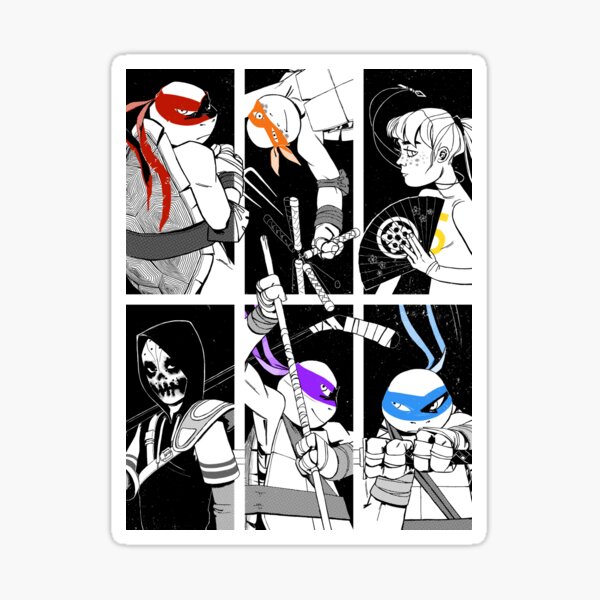 "TMNT Black" Sticker for Sale by WinterHeath | Redbubble