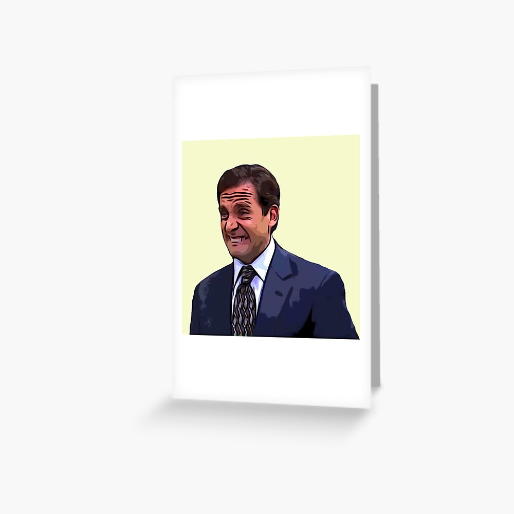 "Michael Scott - The office tv series" Greeting Card for Sale by Apurva ...