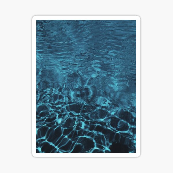 "Dark Blue Swimming Pool " Sticker for Sale by yumistudios | Redbubble
