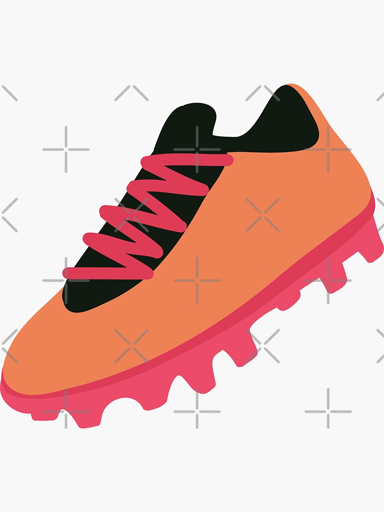 "Pink and Orange Soccer Cleat" Sticker for Sale by melinab1116 | Redbubble