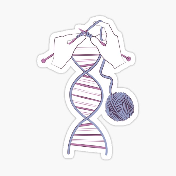 "Knitting DNA // dark purple background indigo blue and pink wool balls ...