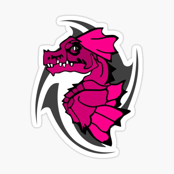 "Pink Dragon" Sticker for Sale by Trace1234 | Redbubble
