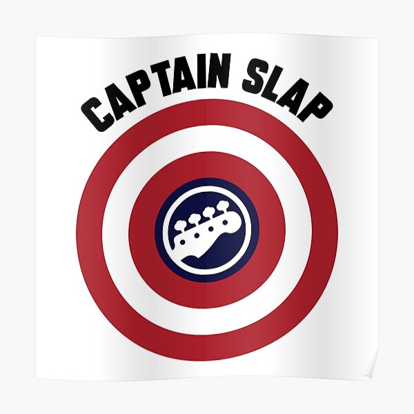 "Captain Slap logo + text" Poster by Dkrode | Redbubble