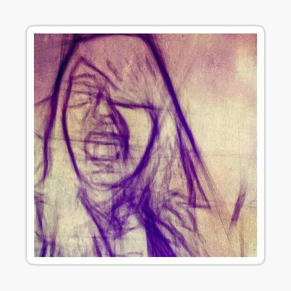 "Woman - Scream" Sticker for Sale by Ensa-naturart | Redbubble