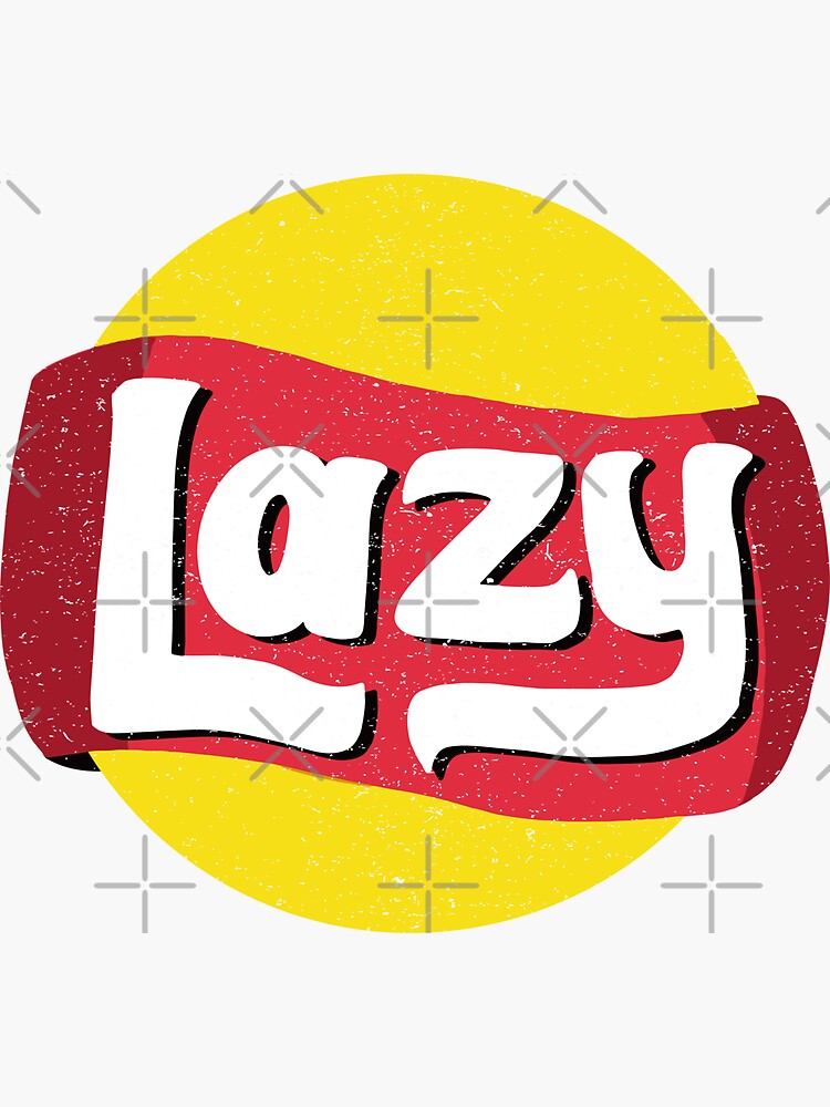 "Lazy Lay's" Sticker for Sale by R3NASCENTIA | Redbubble