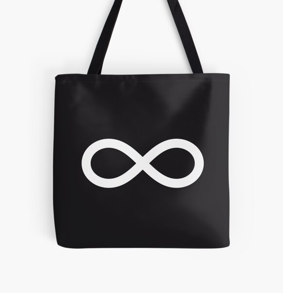 "Metis flag Infinity symbol on black background HD High Quality" Tote ...