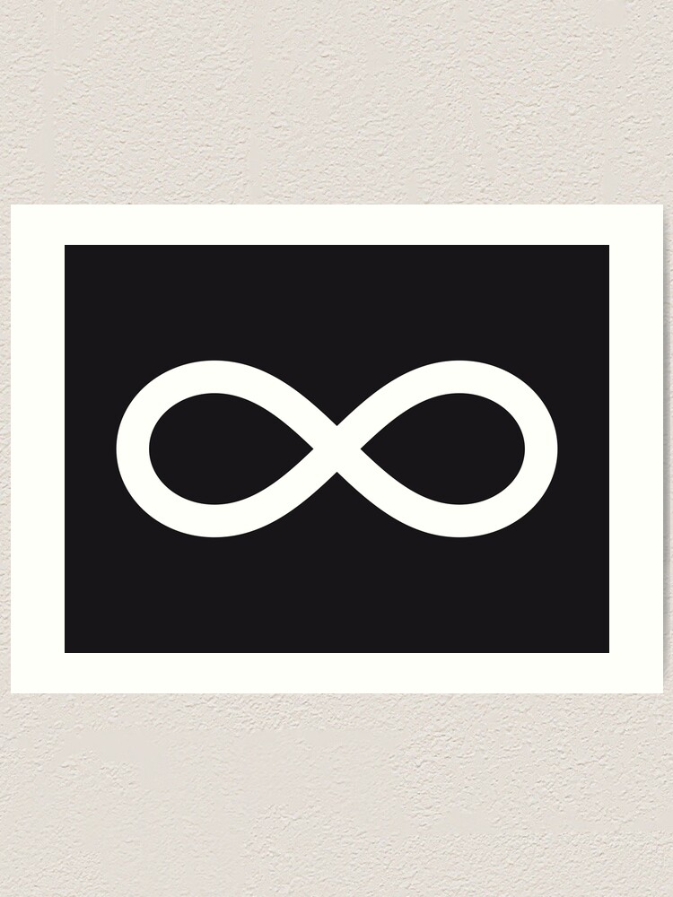 "Metis flag Infinity symbol on black background HD High Quality" Art ...