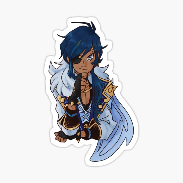 "Kaeya- Genshin Impact" Sticker for Sale by Giraffenecc | Redbubble