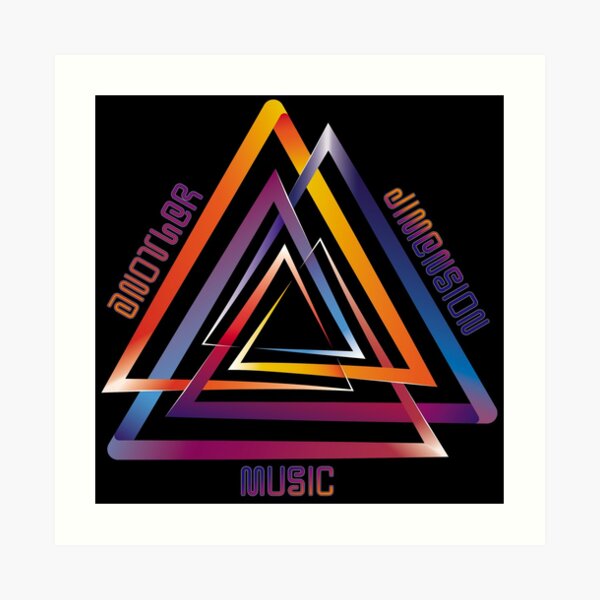 "Another Dimension Music Logo" Art Print for Sale by adrecords | Redbubble