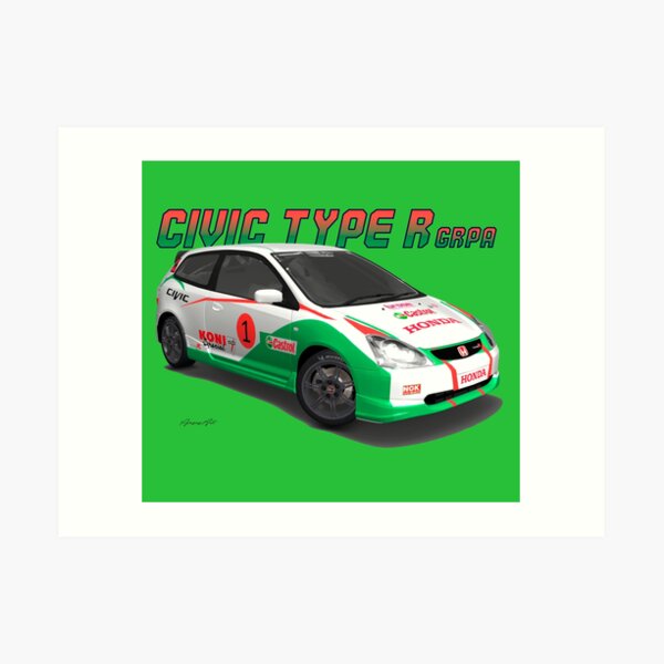 "Civic Type R" Art Print for Sale by pjesusartrb | Redbubble