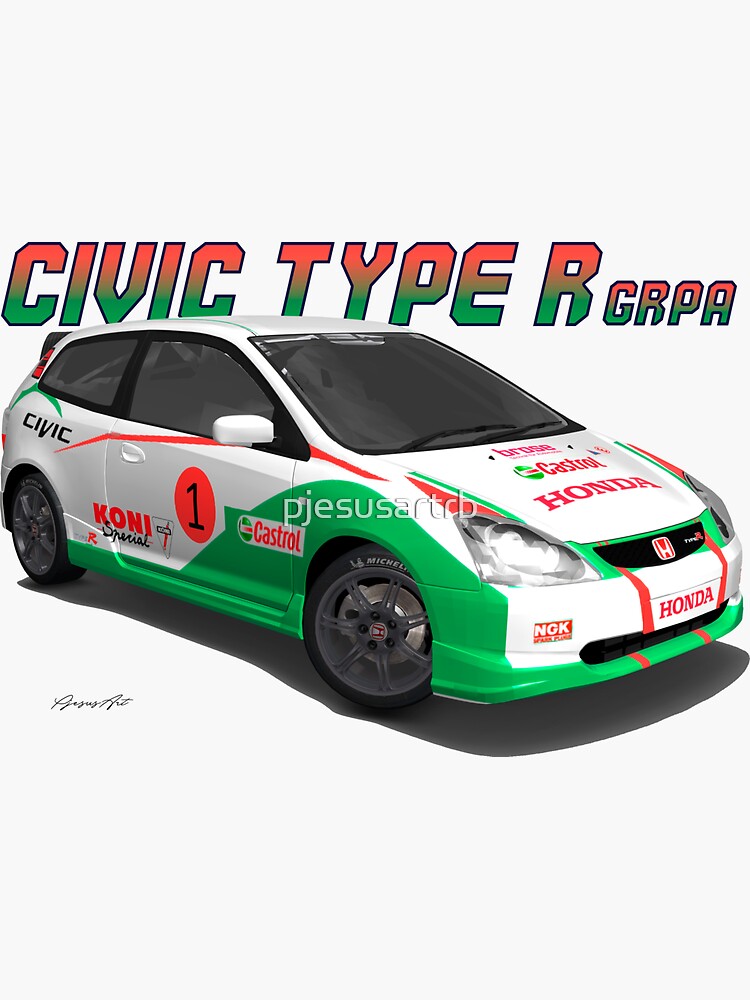 "Civic Type R" Sticker for Sale by pjesusartrb | Redbubble