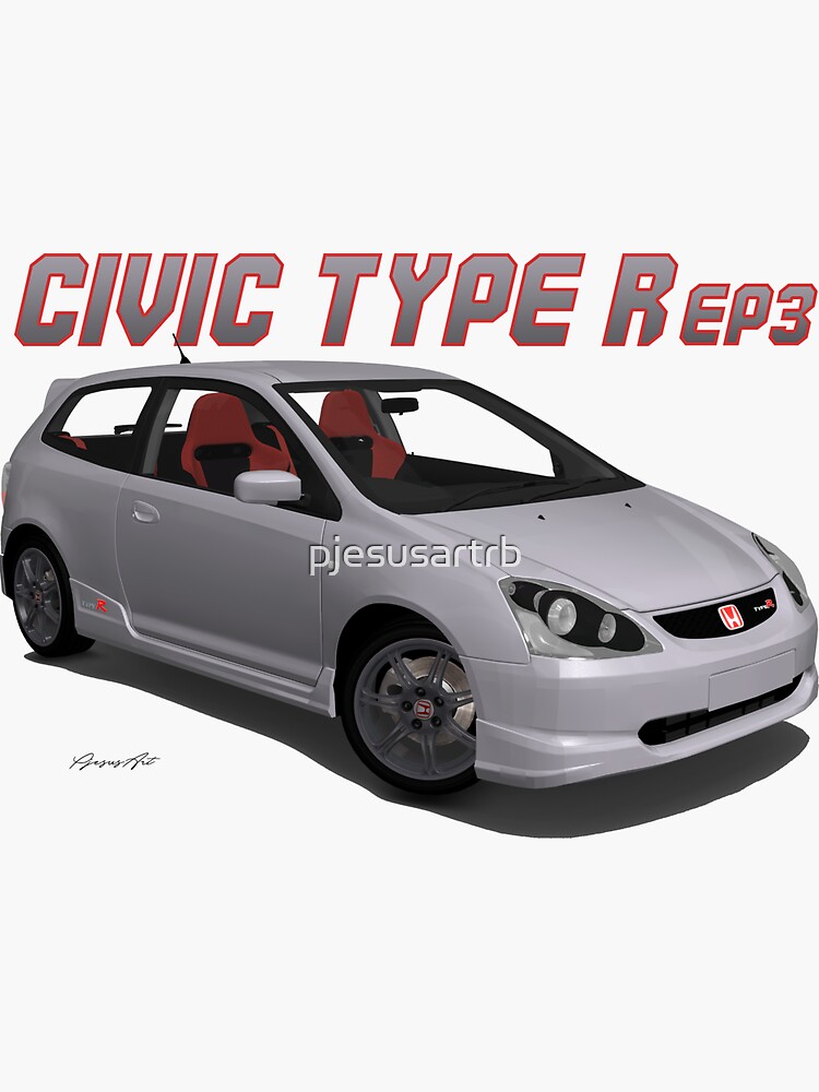 "Civic Type R" Sticker by pjesusartrb | Redbubble