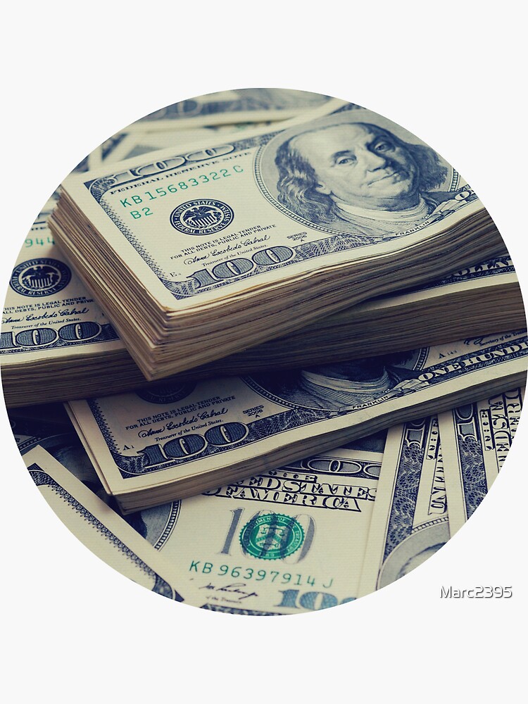 "Money" Sticker for Sale by Marc2395 | Redbubble