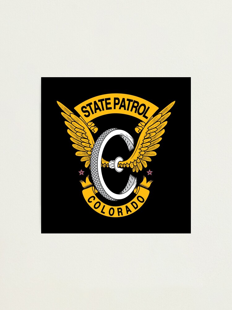 "COLORADO STATE PATROL CSP" Photographic Print by enigmaticone | Redbubble