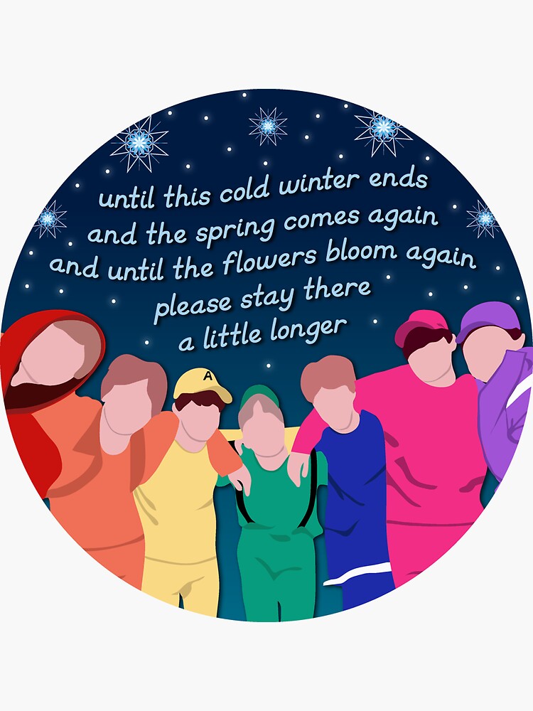 "BTS Spring Day" Sticker for Sale by cheekybeom | Redbubble