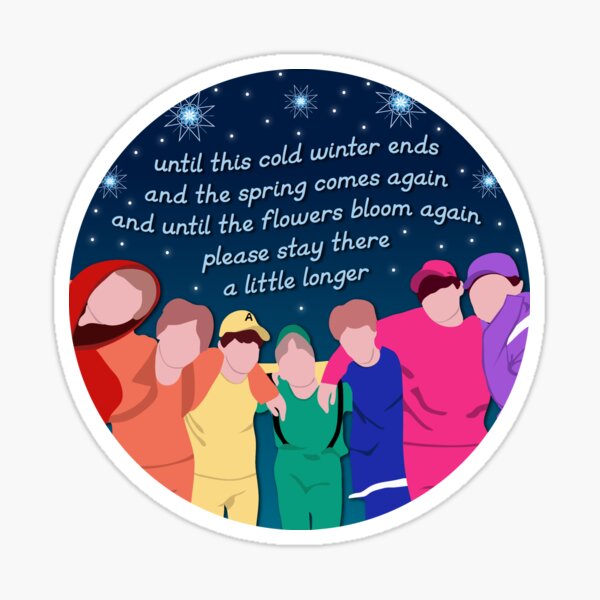 "BTS Spring Day" Sticker for Sale by cheekybeom | Redbubble