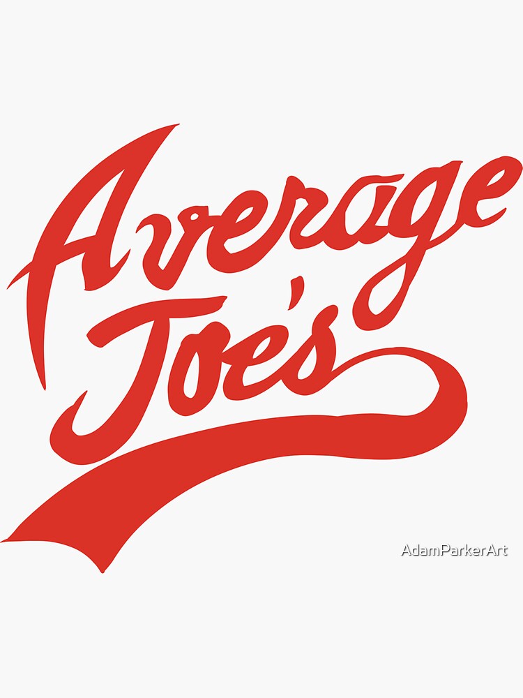 "Average Joes - Dodgeball" Sticker by AdamParkerArt | Redbubble