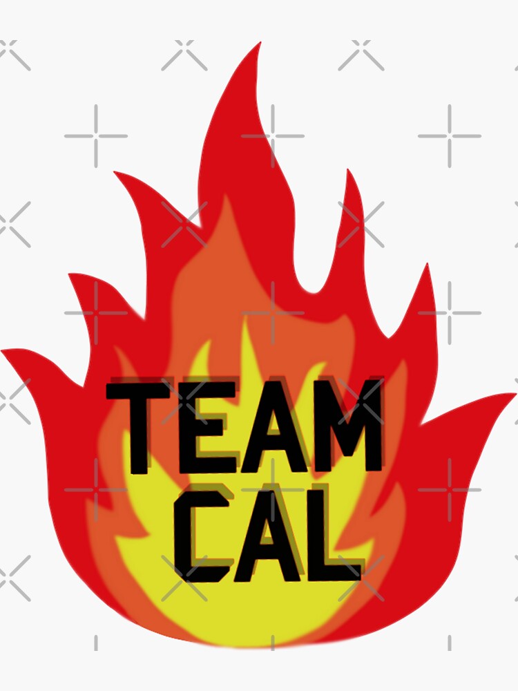 "Team Cal Red Queen" Sticker by RockyCreekArt | Redbubble