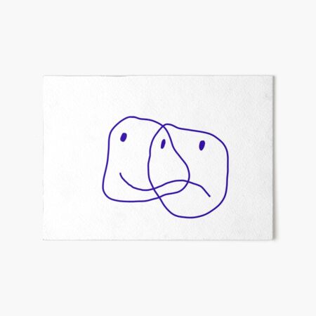 "happy sad face" Art Board Print by acetheaccee | Redbubble