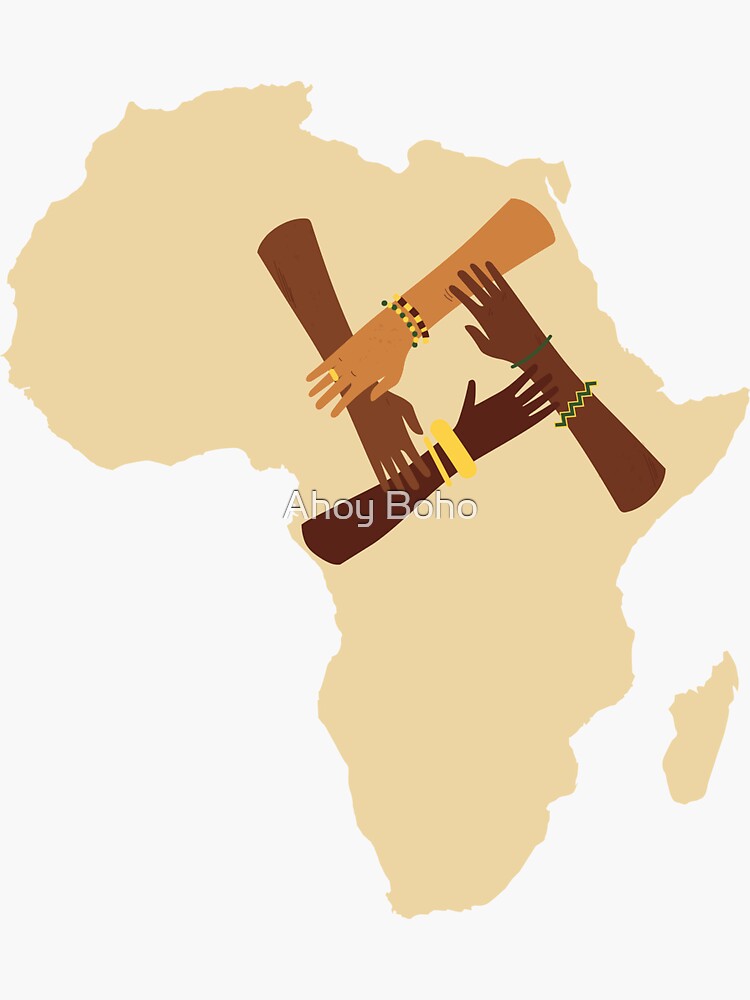 "Africa Unity Map" Sticker by ajtravel | Redbubble