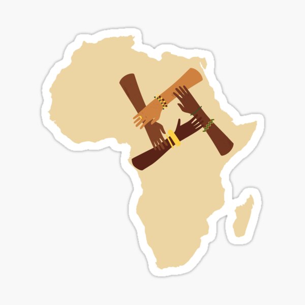 "Africa Unity Map" Sticker by ajtravel | Redbubble