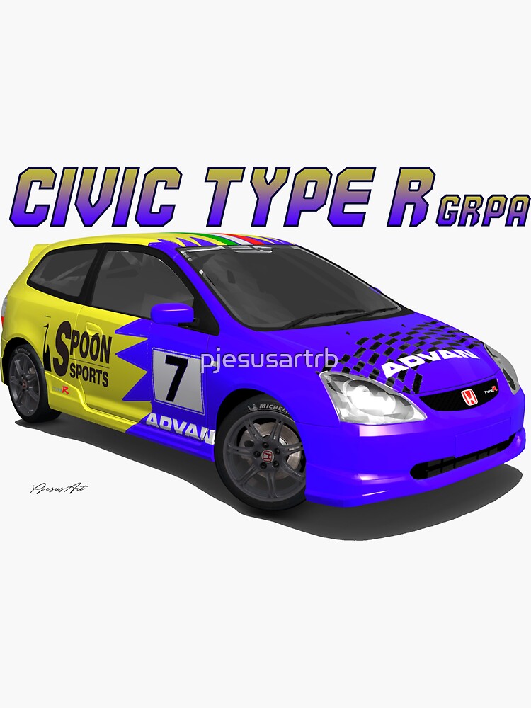 "Civic Type R" Sticker for Sale by pjesusartrb | Redbubble